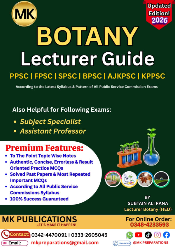 Best Lecturer Botany Notes – PPSC, FPSC, KPPSC, SPSC, AJKPSC, BPSC ...